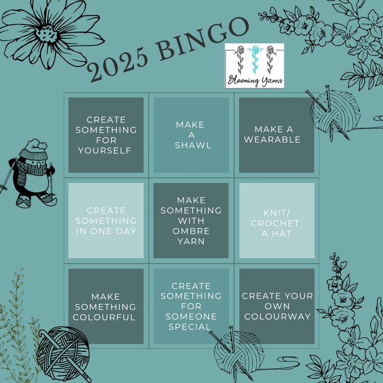 Handmade 2025 Bingo – Blooming Yarns by KW