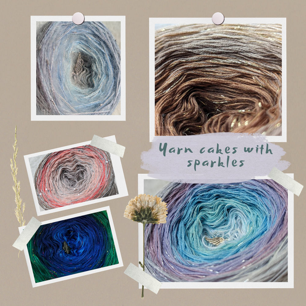 Blooming Yarns by KW colourfull ombre yarn cakes for every crafter