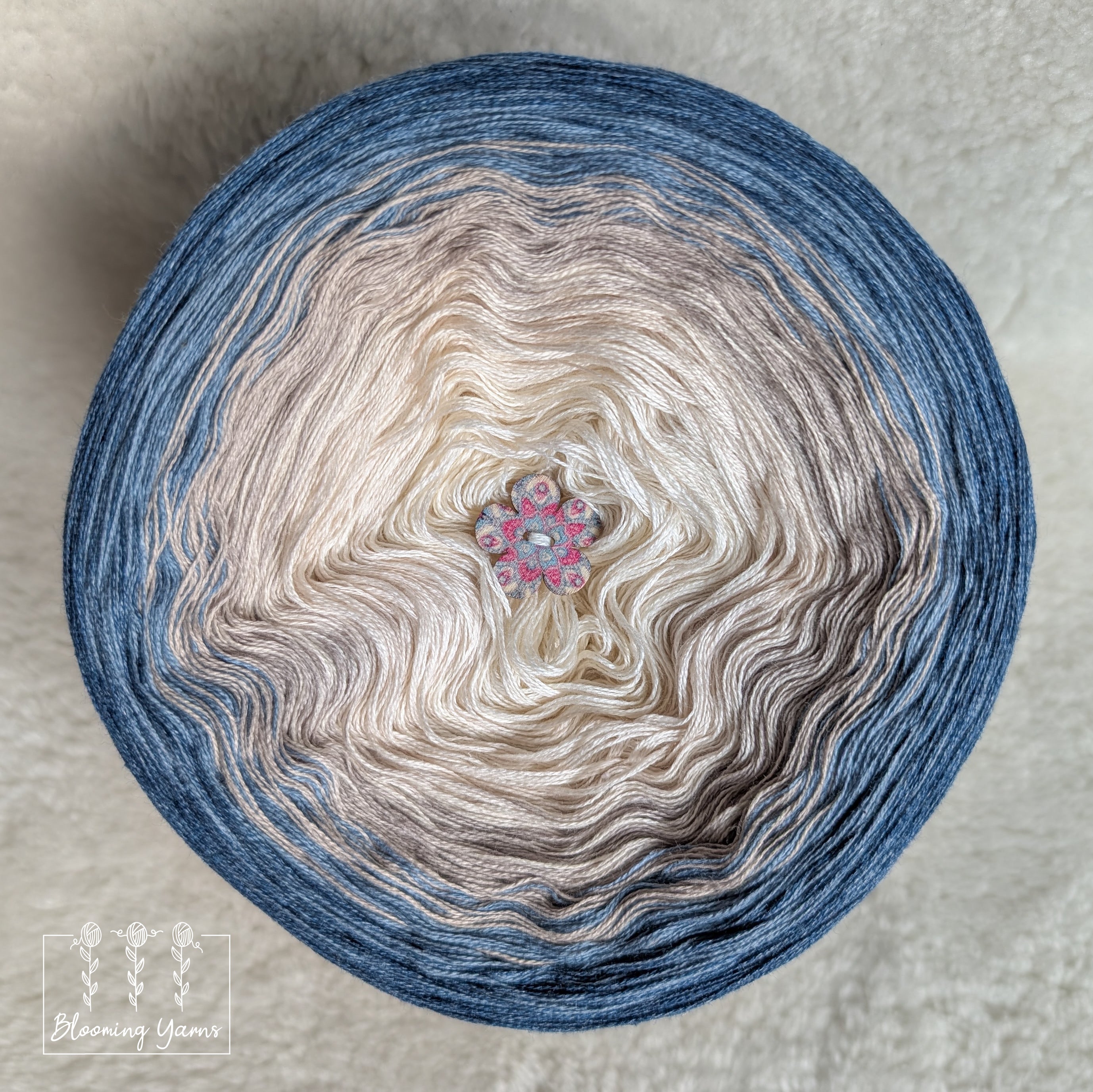 Gradient ombre yarn cake colour combination C386 – Blooming Yarns by KW